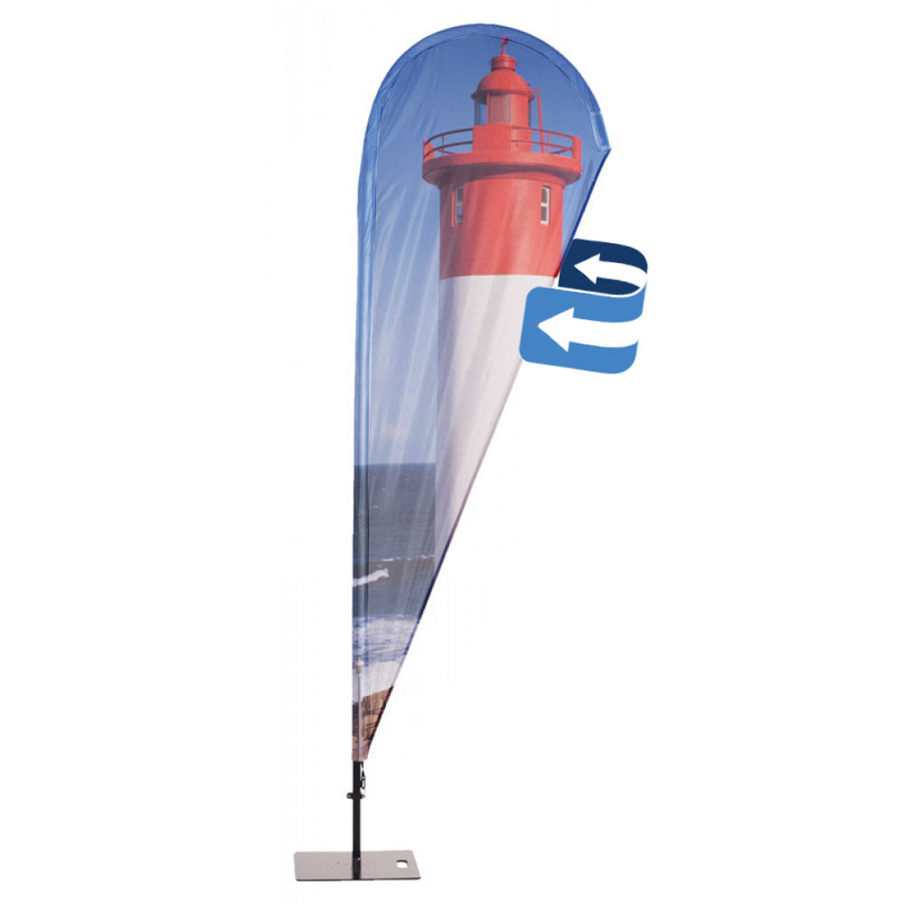 Beach Flag Alu Drop 290 cm Total Height | Showdowndisplays.eu