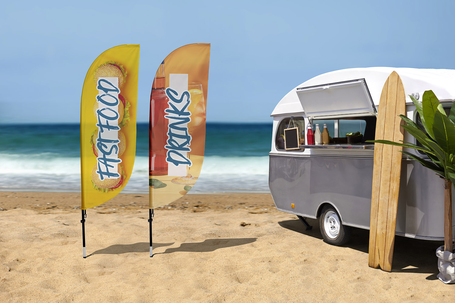 Beach Flag Fiber Paddle Graphic Large | Showdowndisplays.eu