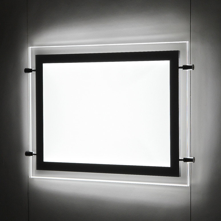 LED Acrylic Light Panel Landscape A4 | Showdowndisplays.eu