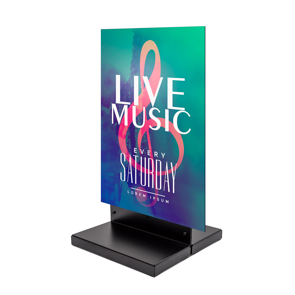 Panel Base Steel 40 x 40 cm | Showdowndisplays.eu