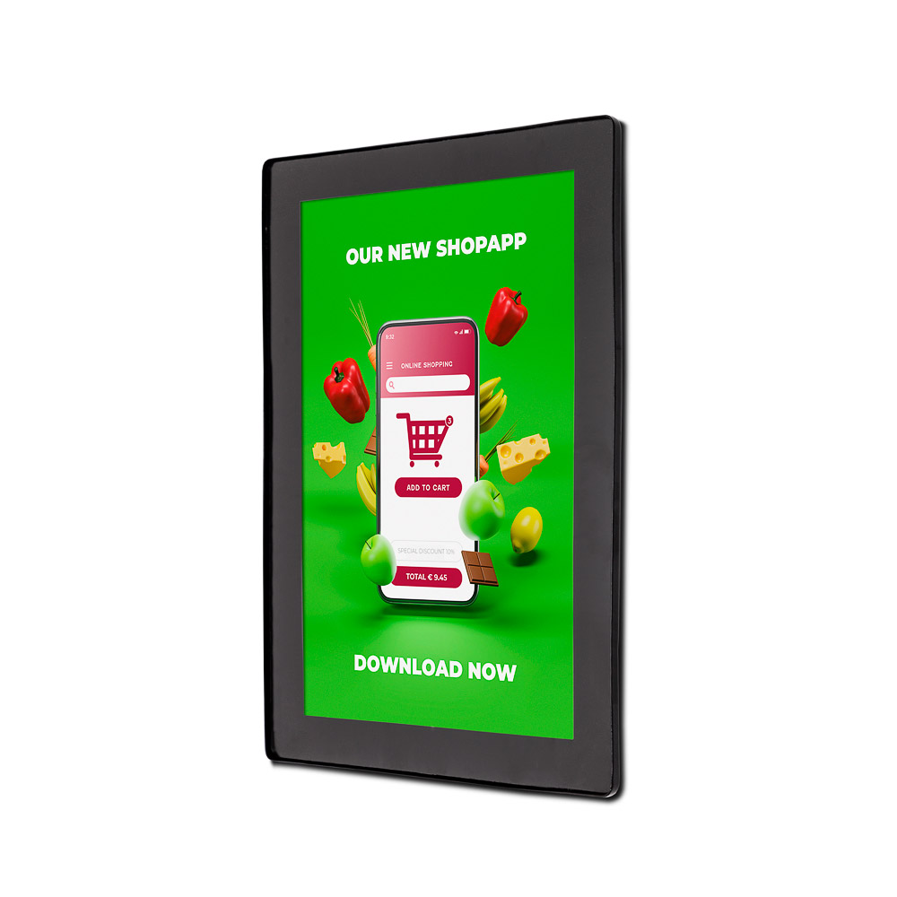 Magnetic Poster Frame Slim A4 Black | Showdowndisplays.eu