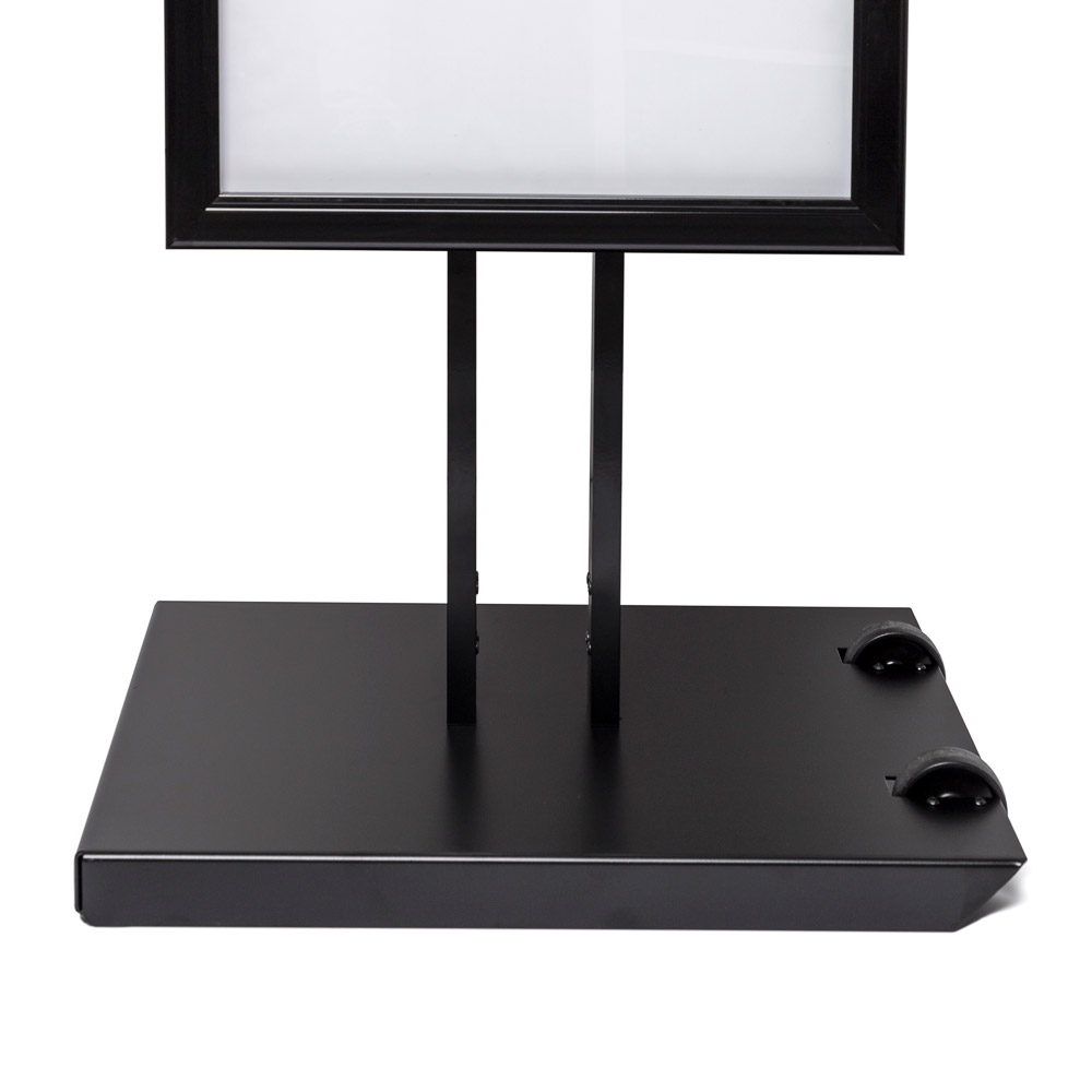 Menu Frame Stand Black 8 x A4 Single-Sided | Showdowndisplays.eu