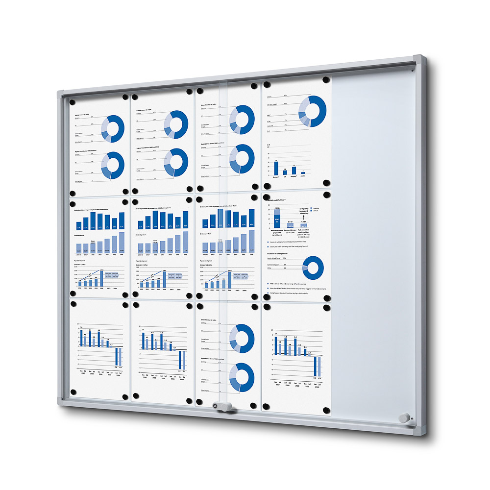Indoor Lockable Showcase With Sliding Doors Slim With Safety Corners ...