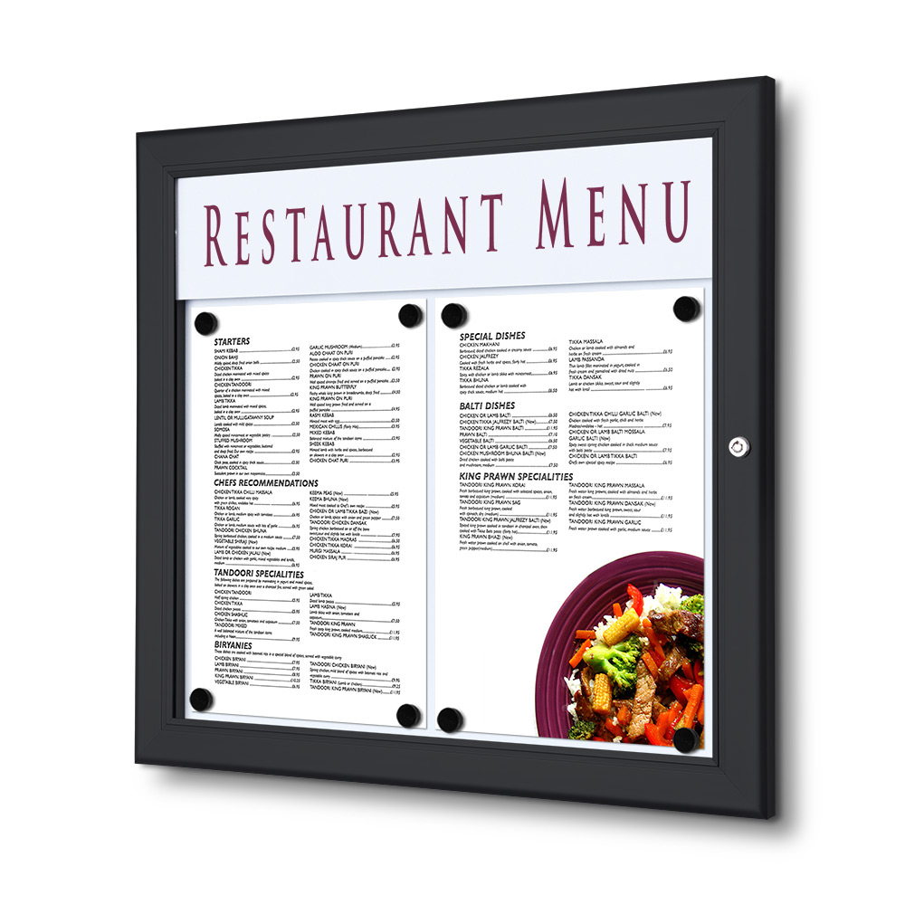 Outdoor Menu Case Logo / LED | Showdowndisplays.eu
