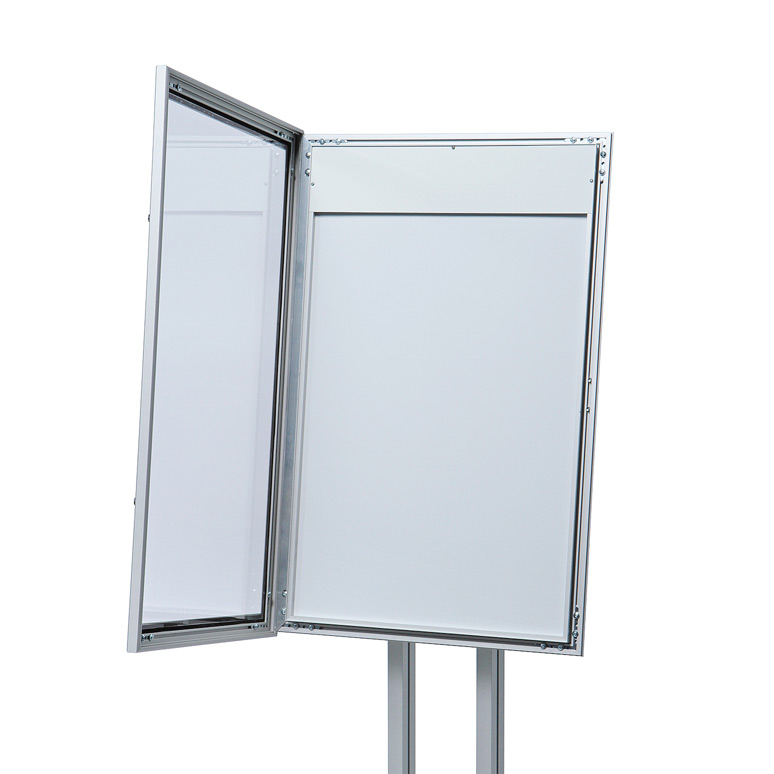 Freestanding Menu Pole Logo LED 4 x A4 | Showdowndisplays.eu