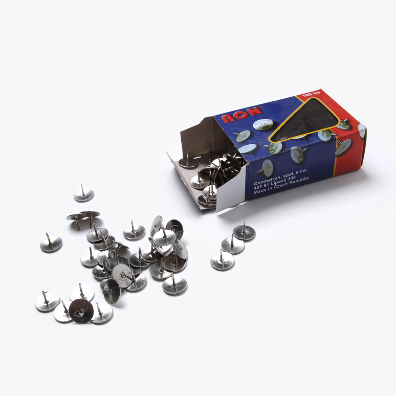 Scritto® Notice Board Pins Silver | Showdowndisplays.eu