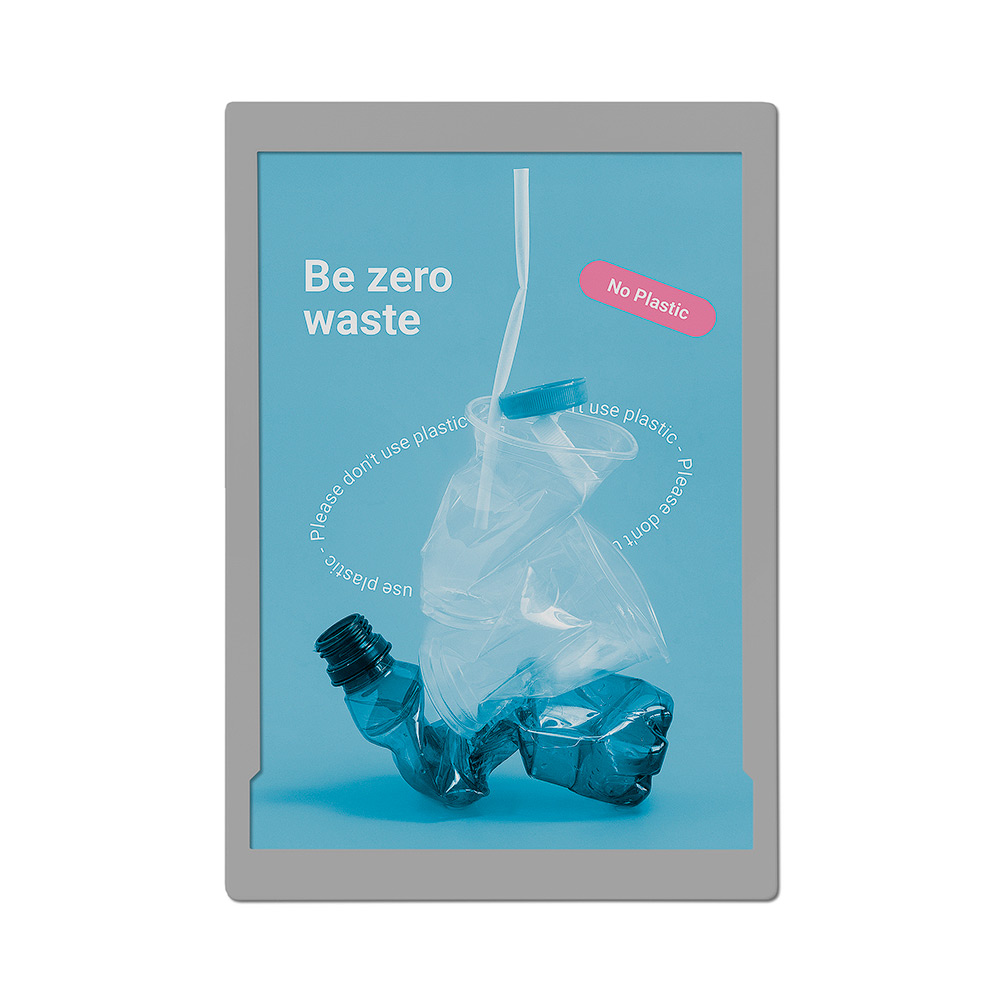 Insert Frame Steel A4 Portrait White | Showdowndisplays.eu