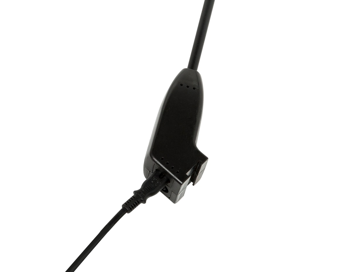 Wall LED 116 Black Power Plug Backside | Showdowndisplays.eu