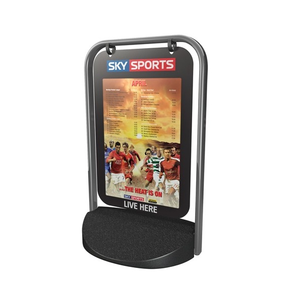 Pavement Swing Sign With Printed Panel | Showdowndisplays.eu