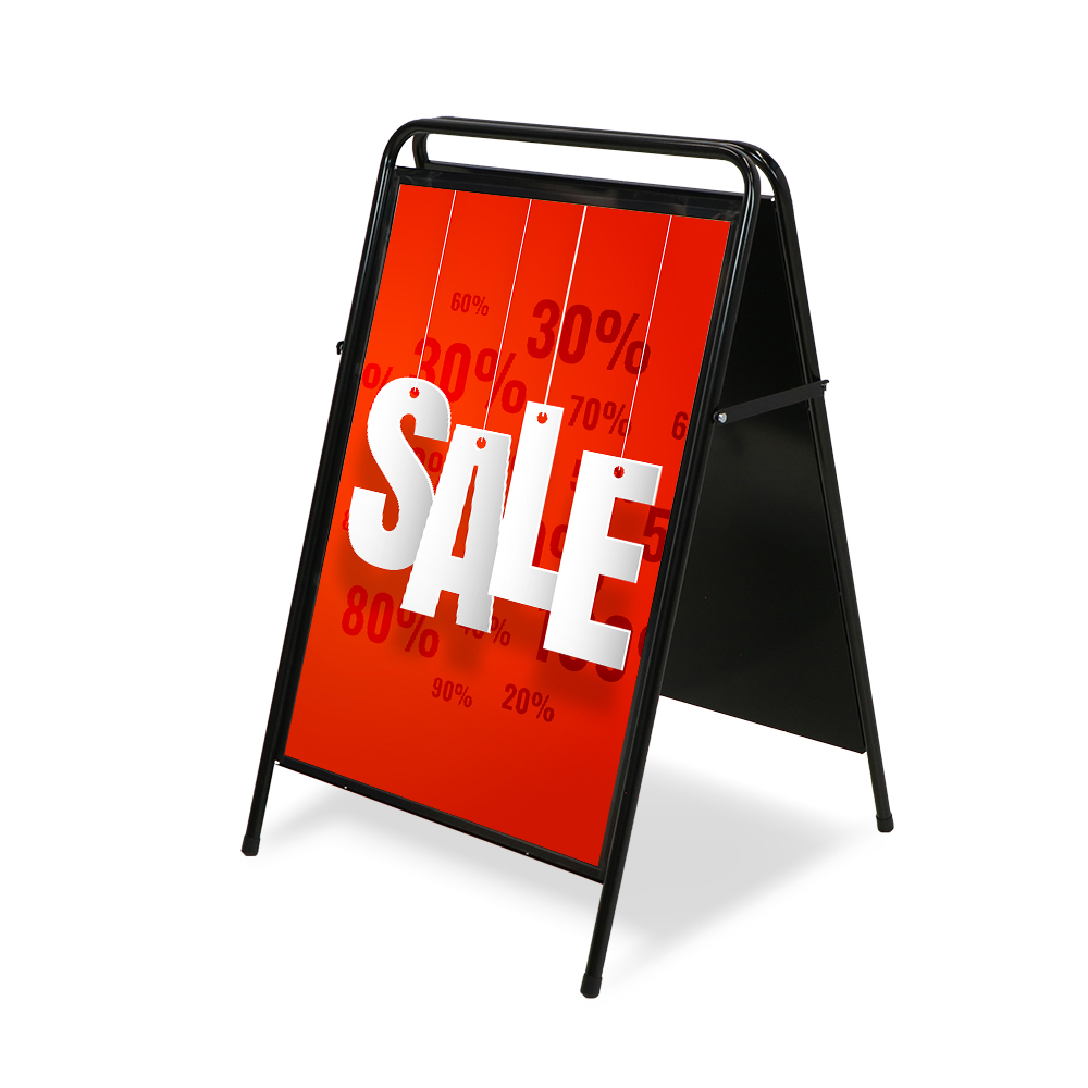 A-Board Elegant Steel | Showdowndisplays.eu